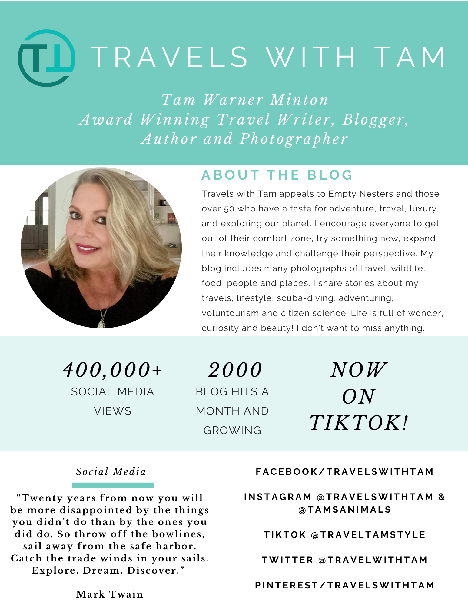 About Tam Warner Minton of Travels with Tam